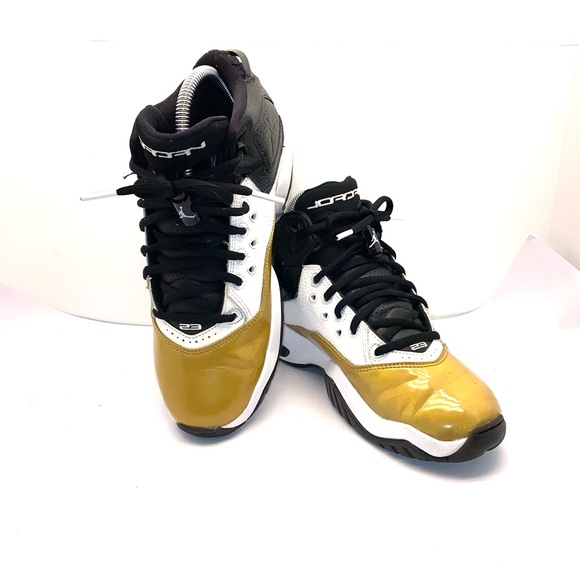 Nike | Shoes | Nike Air Jordan Bloyal White Black Gold Shoes Ct64100 ...